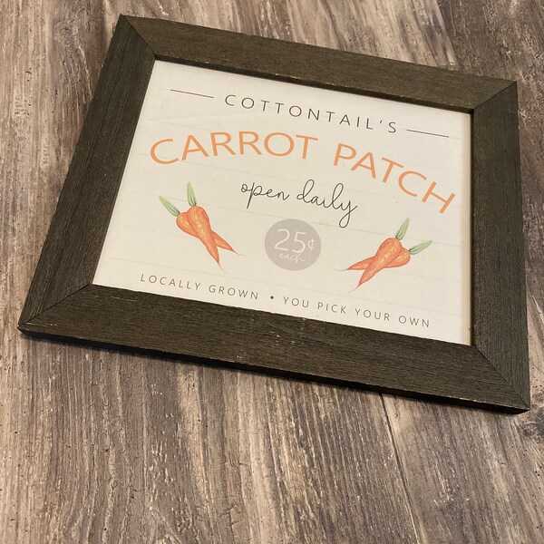 Carrot Patch Print-farmhouse Carrot Patch Easter Printable-cottontails ...