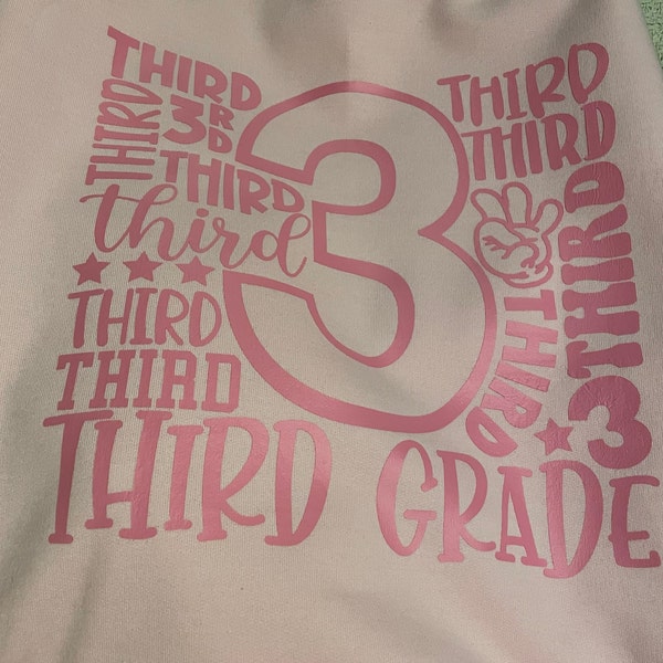 Third Grade SVG, 3rd Grade Team Shirts Svg, Matching Third Grade ...