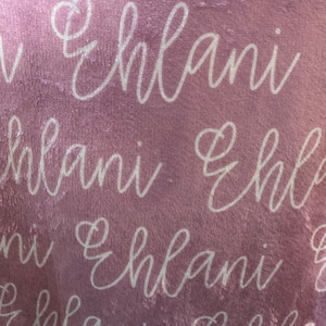 Plush Minky Name Blanket - Etsy