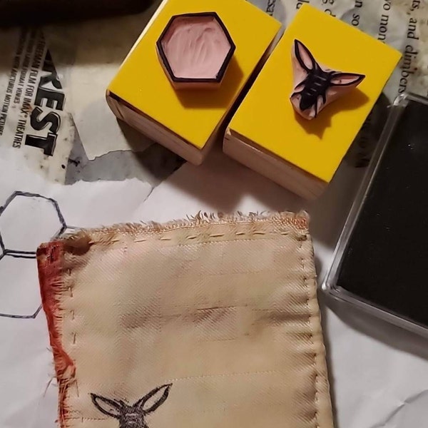 Pattern Stamp Set of 5 for Art Journaling, Shape Rubber Stamp Set for ...