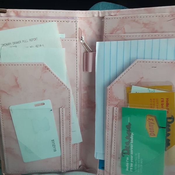 Sonic Server® Marble Style Server Book for Restaurant Waitress Waiters ...