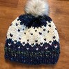 KNITTING PATTERN Easy Beginner Colorwork Beanie Super Bulky Fairisle ...