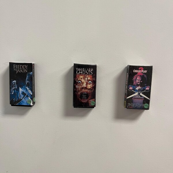 VHS Inspired Mini Magnets 1" X 2" Lots of Titles You Choose! Horror ...