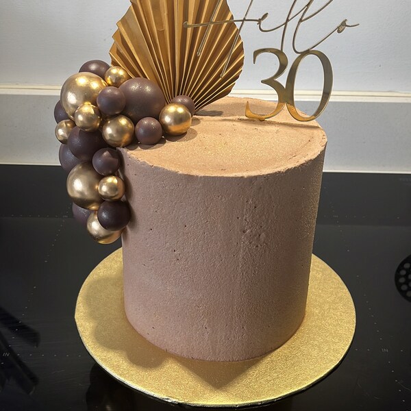 Thirty Cake Topper Birthday Personalised 30 Cake Topper 30th Cake Ideas ...