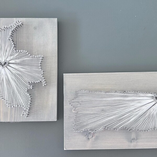 DIY Kansas String Art Kit, State String Art Kit, Kansas Nail Art ...