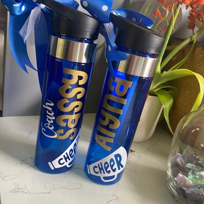 Personalized Cheer Bottle Cheerleader Cheer Water Bottle Cheer Team ...