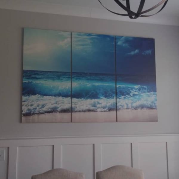 Ocean Beach Canvas Prints Sea Landscape Nautical Photo Coastal Canvas ...