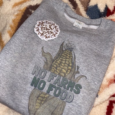 No Farms No Food Color, Sticker, Decal, Bumper Sticker - Etsy