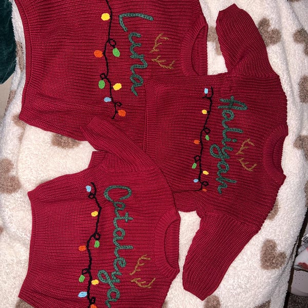 Personalized Christmas Sweater for Baby and Toddler, Baby Toddler ...