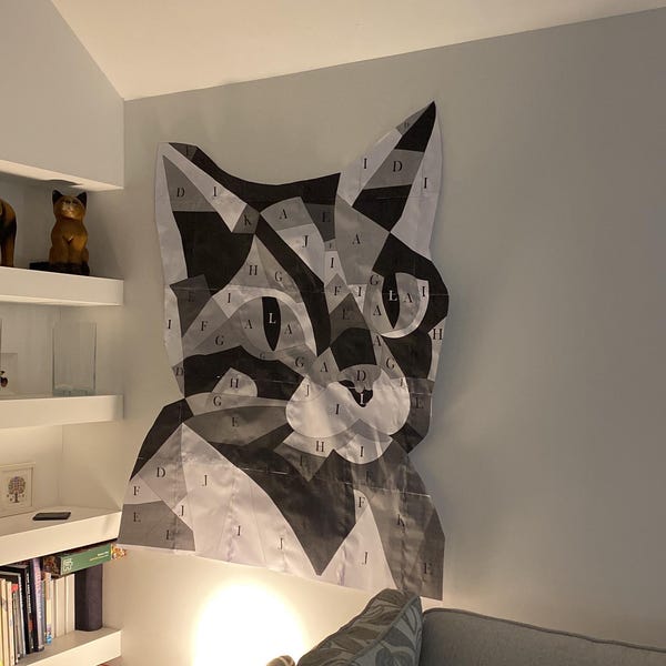 Cat Patchwork Pattern , Animal Patchwork Project , Cat Quilt , Cat ...