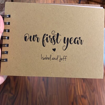 Our First Year Notebook Journal Scrapbook Smashbook Valentines Gift ...