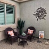 Rustic Sun Indoor/outdoor Wall Decor 40" Custom Iron Sun OUR ORIGINAL ...