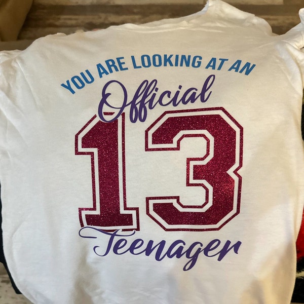 13 Official Teenager Svg, 13th Birthday Svg, Birthday Girl Svg, 13th ...