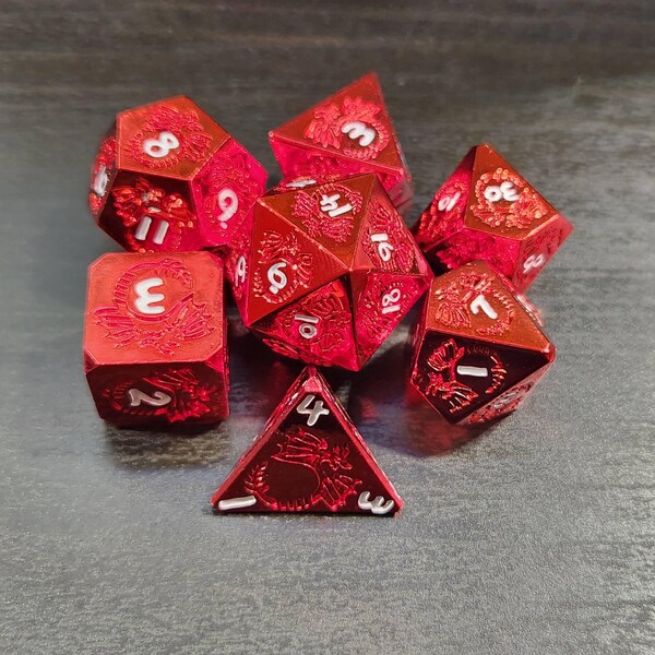 Metal Dice / Ice Storm / Dnd Dice Metal / Blue Luminance - Etsy