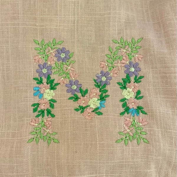 Country Floral Whole Entire Alphabet Garden Flag Monogram Liberty ...