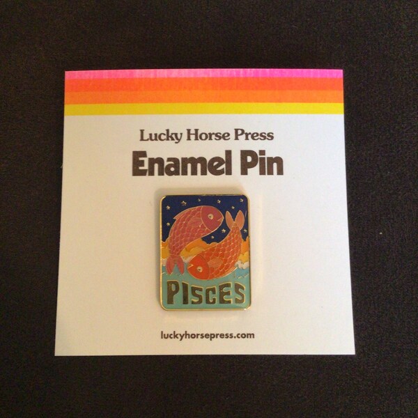 Pisces Enamel Pin - Etsy
