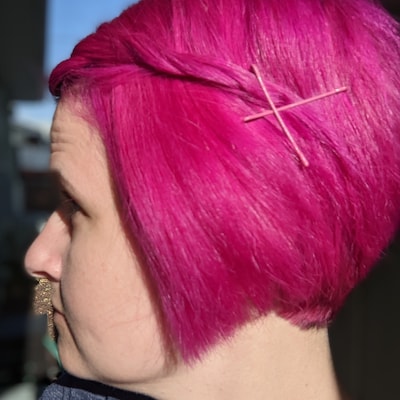 2 Inch HAND Colored Bobby Pin, Cute Colorful Pageant Hair Pin, Unique ...