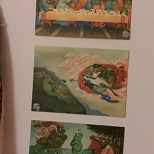 Renaissance Frogs || Art Prints - Etsy