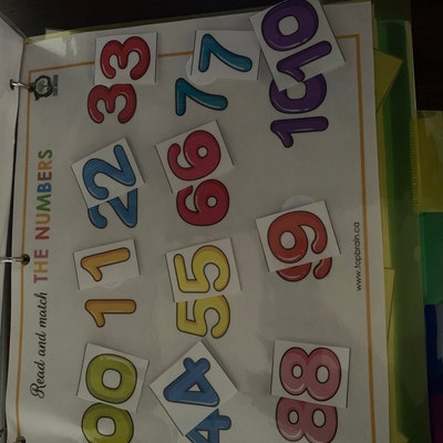 Numbers Matching Printable 0-10, Counting Worksheet, Toddler Activities ...