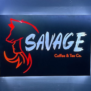 Custom Halo Led Wall Logo Custom Led Sign 3D Design | Etsy Canada