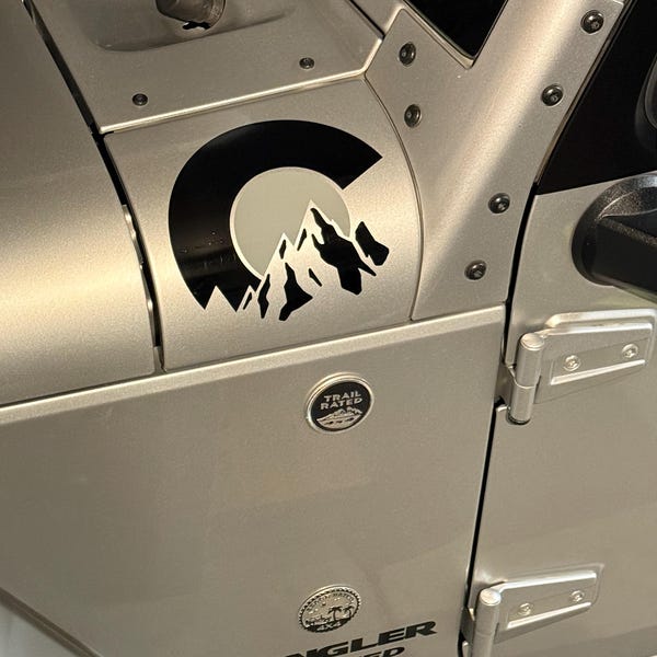 Colorado Flag Logo Sticker, Colorado Logo Sticker , Colorado Logo Decal ...