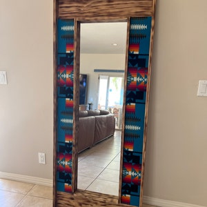 Genuine Cowhide Western Mirror Oversized Mirror Farmhouse Decor - Etsy