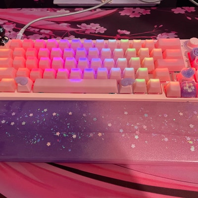 Sakura Cherry Blossom Artisan Resin Keycaps - Etsy