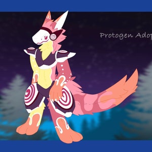 Protogen Adopt dalmatian Themed Furry Fandom Adoptable Character ...