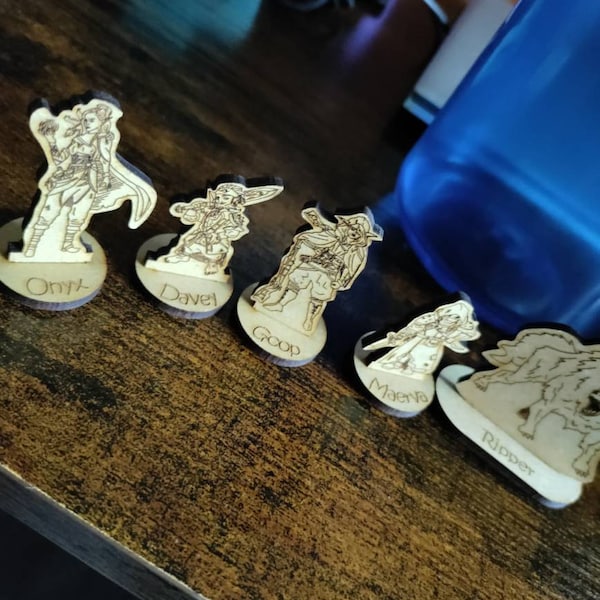 Dungeons and Dragons Terrain Coaster Set | Dungeon Tiles | Laser ...