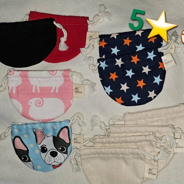 Mini Jewellery Bag Drawstring Pouch Handmade Round Pouch Sac Pochon 100 ...