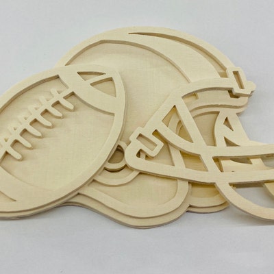 C115-football Scroll Saw Pattern pdf, Dxf, Svg, Eps - Etsy