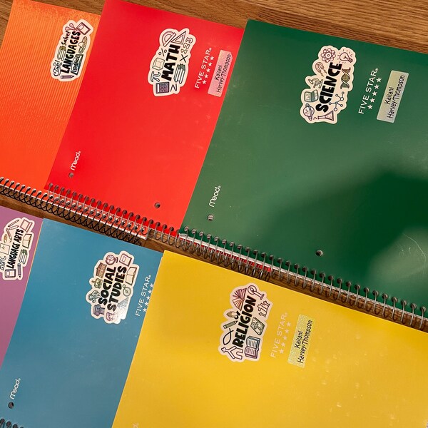 Choice of School Subject Stickers | Course Labels | School Subject ...