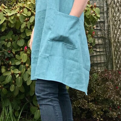 Khaki Moss Green Heavy Cotton Japanese Apron, With Crossover Back and ...