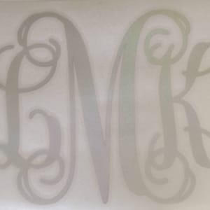 Custom Monogram Decal Sheet Monogram Sticker Pack Monogram | Etsy