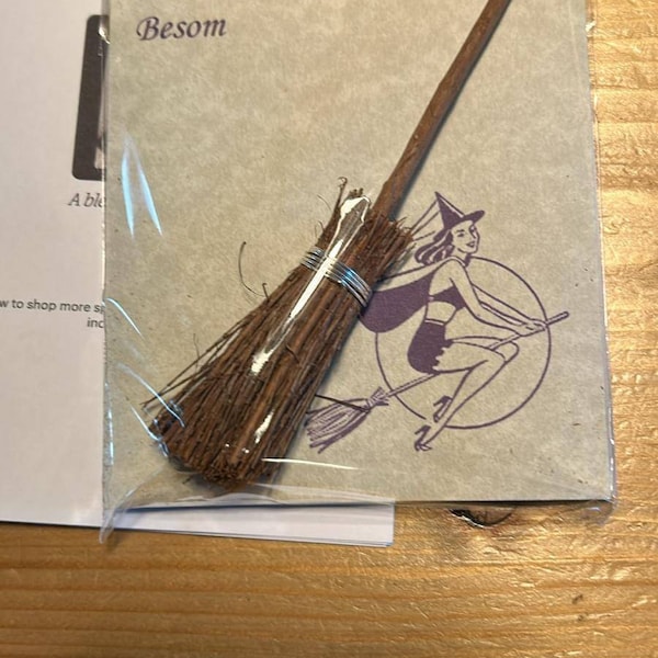 Witches Besom Lucky Charm Mini Besom Broom Altar Pagan Witchcraft - Etsy