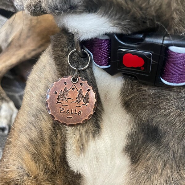 The Mountains Are Calling Handmade Dog Tag - Personalized Winter ...