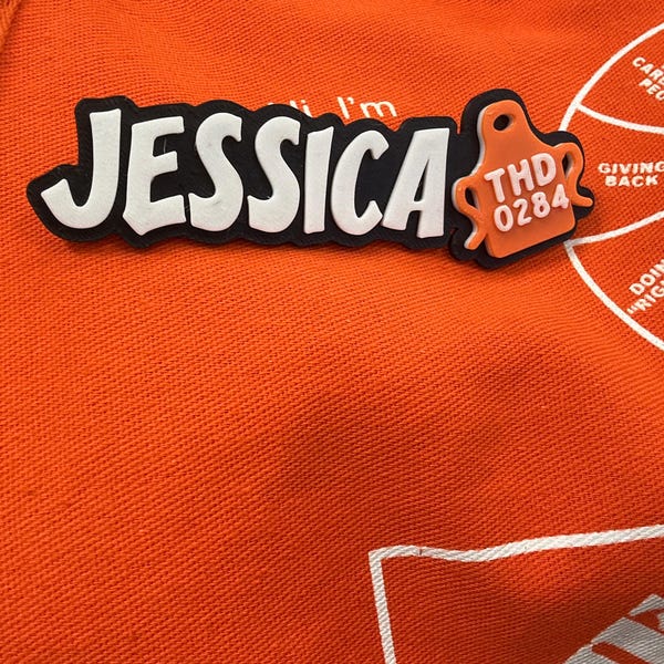 Custom Name Tags With Apron, 3D Printed Name Tag Employee Name Tag - Etsy