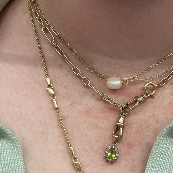 Custom Date Tag Charm, 14K 18K Real Gold Birthday Tag, Removable Add on ...