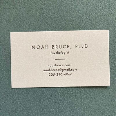 The Requisite Card Custom Letterpress Printed Calling Cards - Etsy