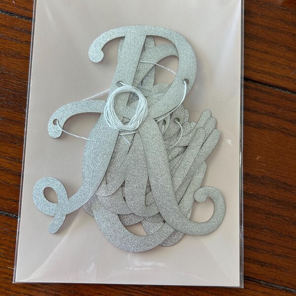 Custom Cursive Gold Glitter Banner / Personalized Script Glitter Sign ...