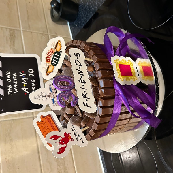 Friends Movie Clapper Board Birthday Cake Topper Personalised Set - Etsy UK