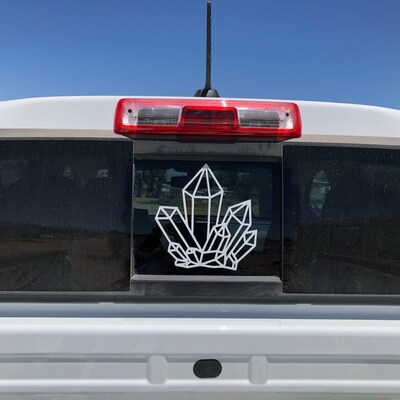 Crystal Vinyl Decal, Quartz Crystal Decal, Crystals, Car Decal, Tumbler ...