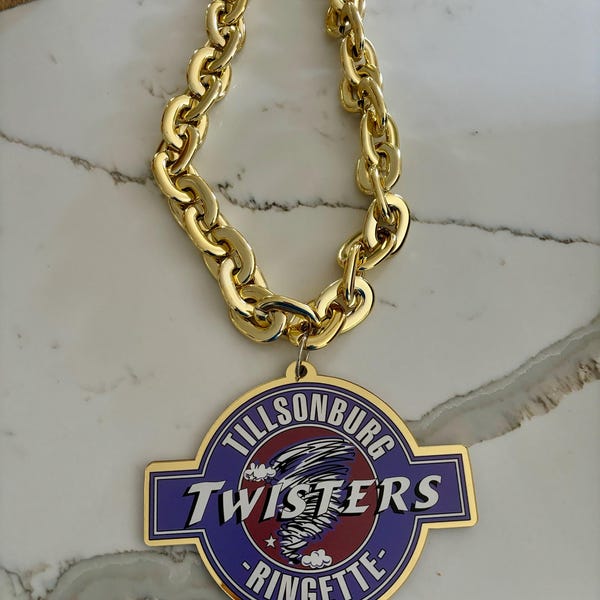 Custom Uv Printed Oversized Sports Chains / Gold Oversized Chain ...