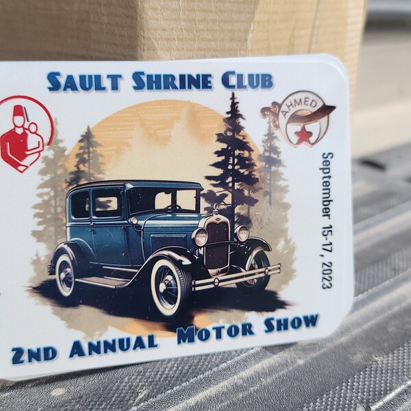 Car Show Magnetic Dash Plaque Full Color Pack of 25 - Etsy