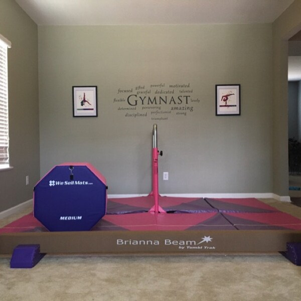 Gymnast Wall Decal - Gymnastics Wall Decal Wall Art - Gymnastics Quote ...