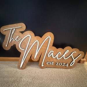 Wooden Guest Book Alternative Rustic Family Name Sign Wedding Guestbook ...