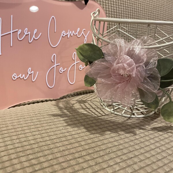Flower Girl Basket | Willow Wedding Basket | Wedding Basket Set | Ring ...