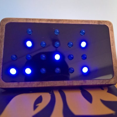 Binary Clock, 24-hour Clock, BLUE LED, Choose Your Front Color ...