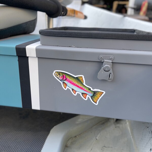 Rainbow Trout Sticker Decal - 20% Flows to Western Rivers! - Etsy