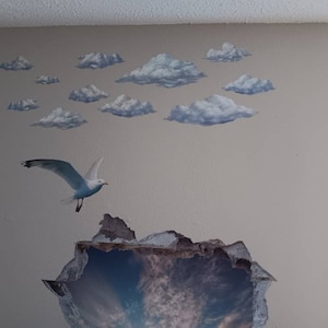 Crow Decal, Flying Raven Vinyl Decal, Bird Lover Gift, Illustrated ...